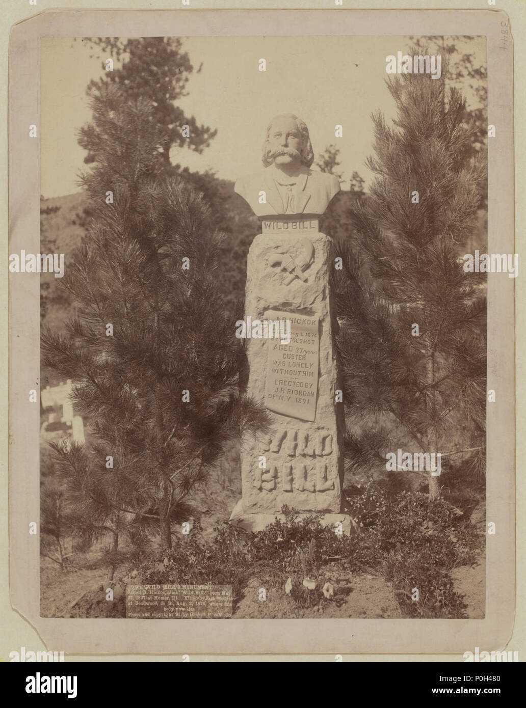 Wild Bill's Monument. James B. Hickoc (i.e. Hickok), alias Wild Bill ...