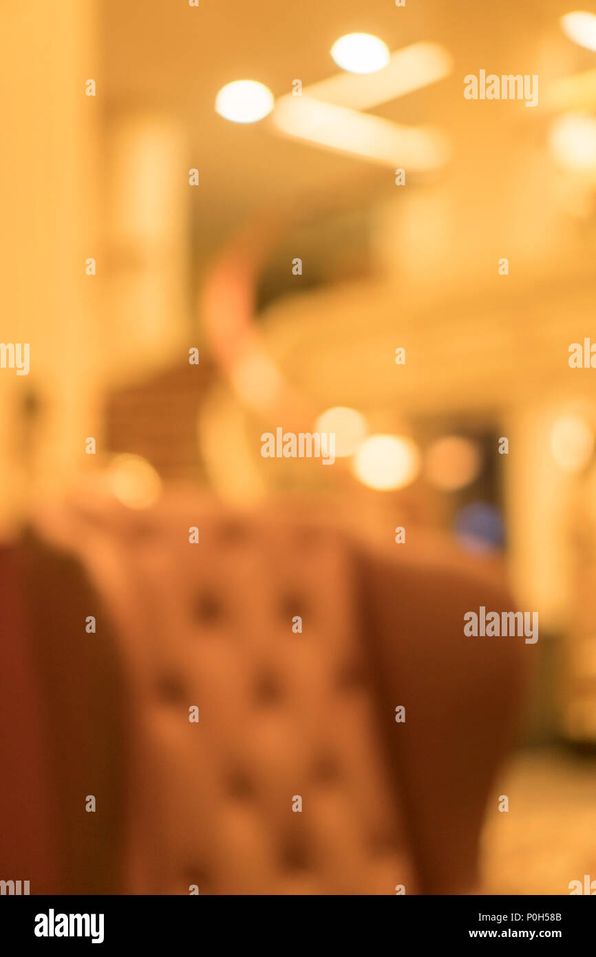 abstract blurry background of Lighting in the reception room of a ...