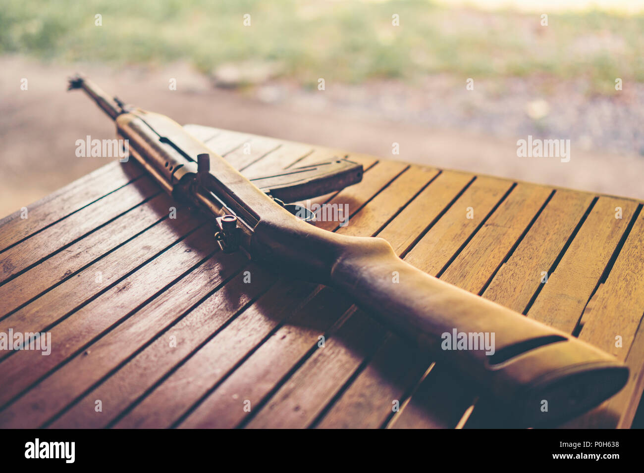Classic shotgun from World War 2 Stock Photo - Alamy