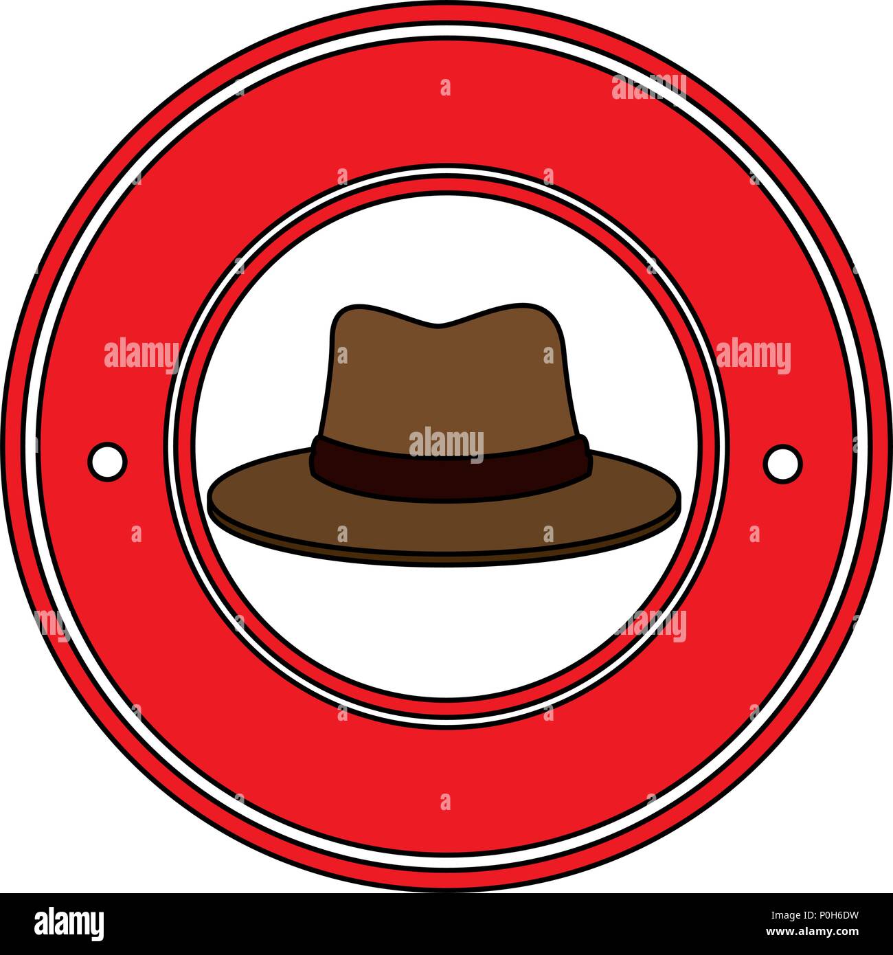 traditional canadian hat seal vector illustration design Stock Vector ...