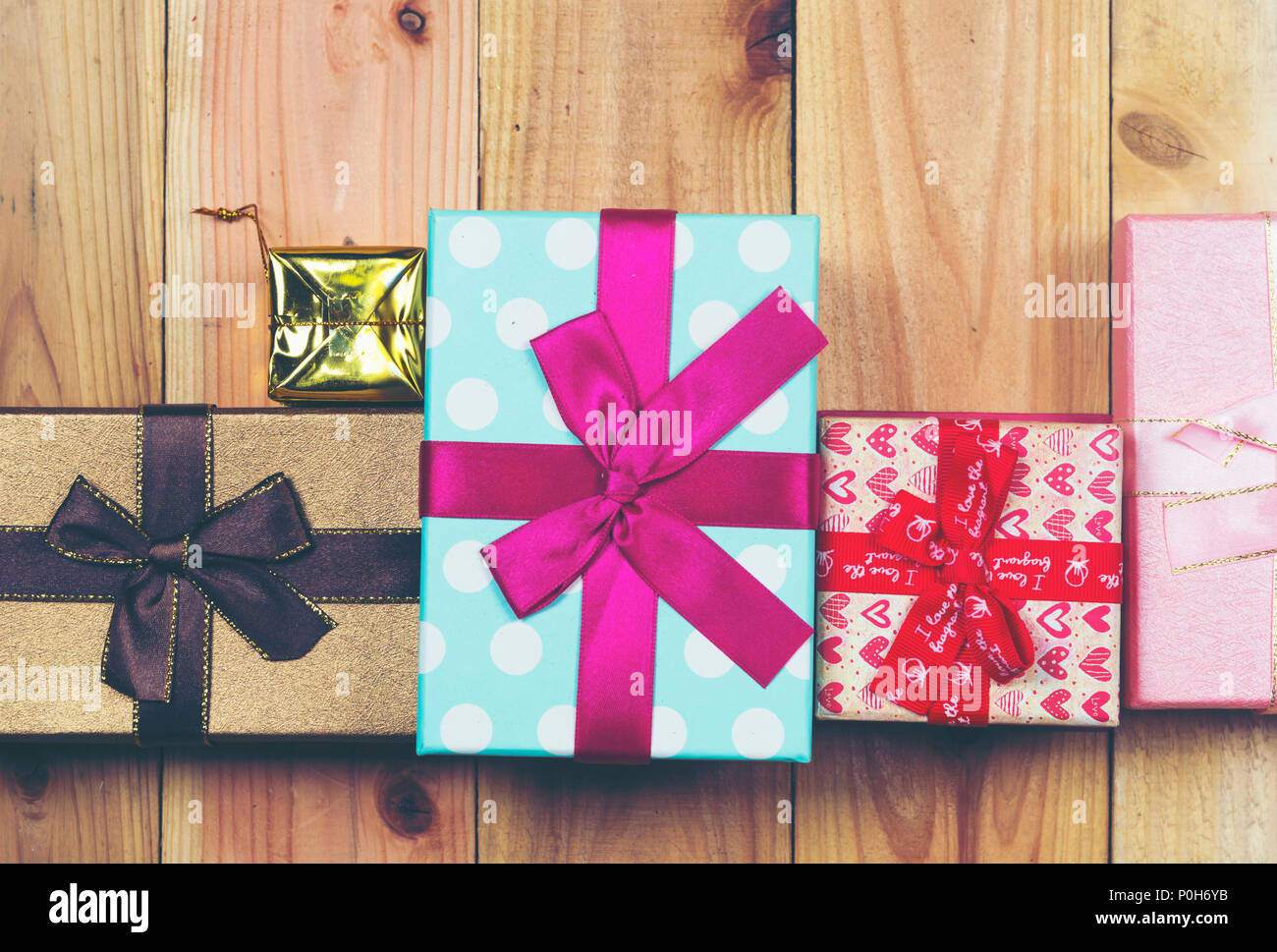 Set various gift boxes hi-res stock photography and images - Alamy