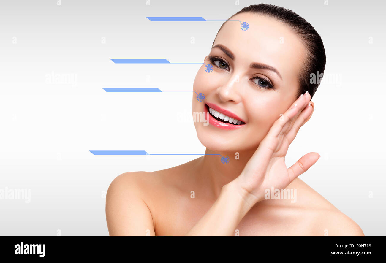 Cosmetic Surgery Face Marks High Resolution Stock Photography and ...