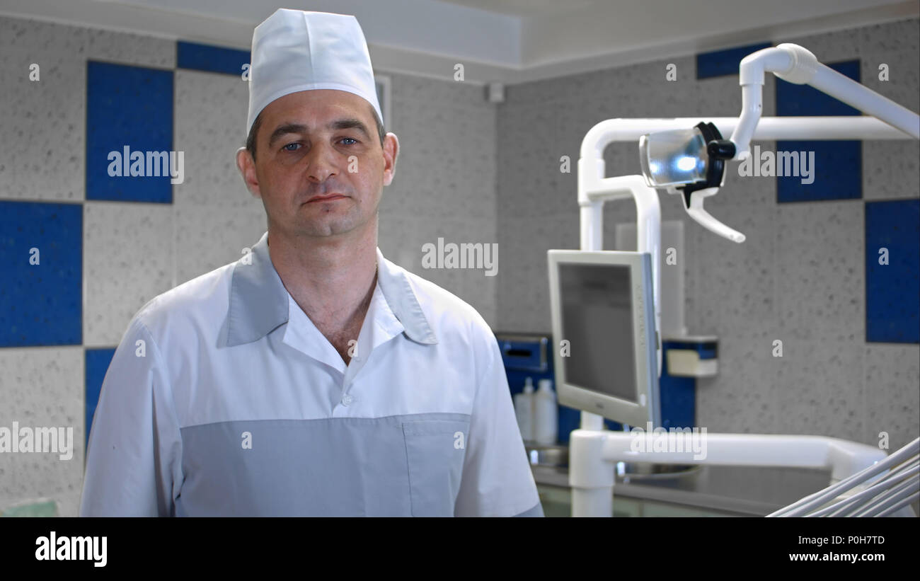 Doctor worried male on white hi-res stock photography and images - Alamy