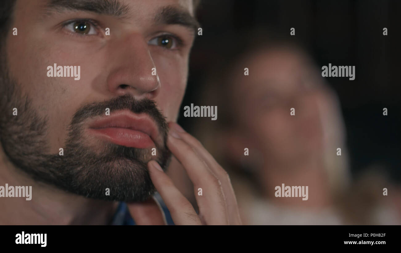 4k video young man sitting hi-res stock photography and images - Alamy