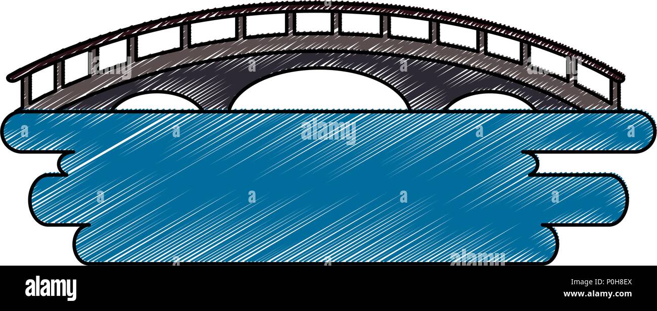 burrard bridge canadian monument vector illustration design Stock ...