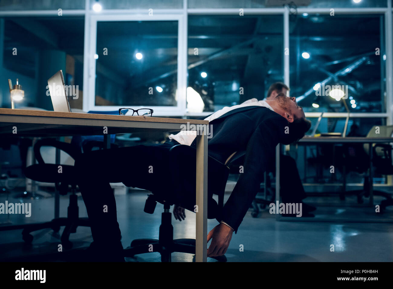 Businessman falling asleep during work Stock Photo - Alamy Businessman falling asleep during work Stock Photo - Alamy