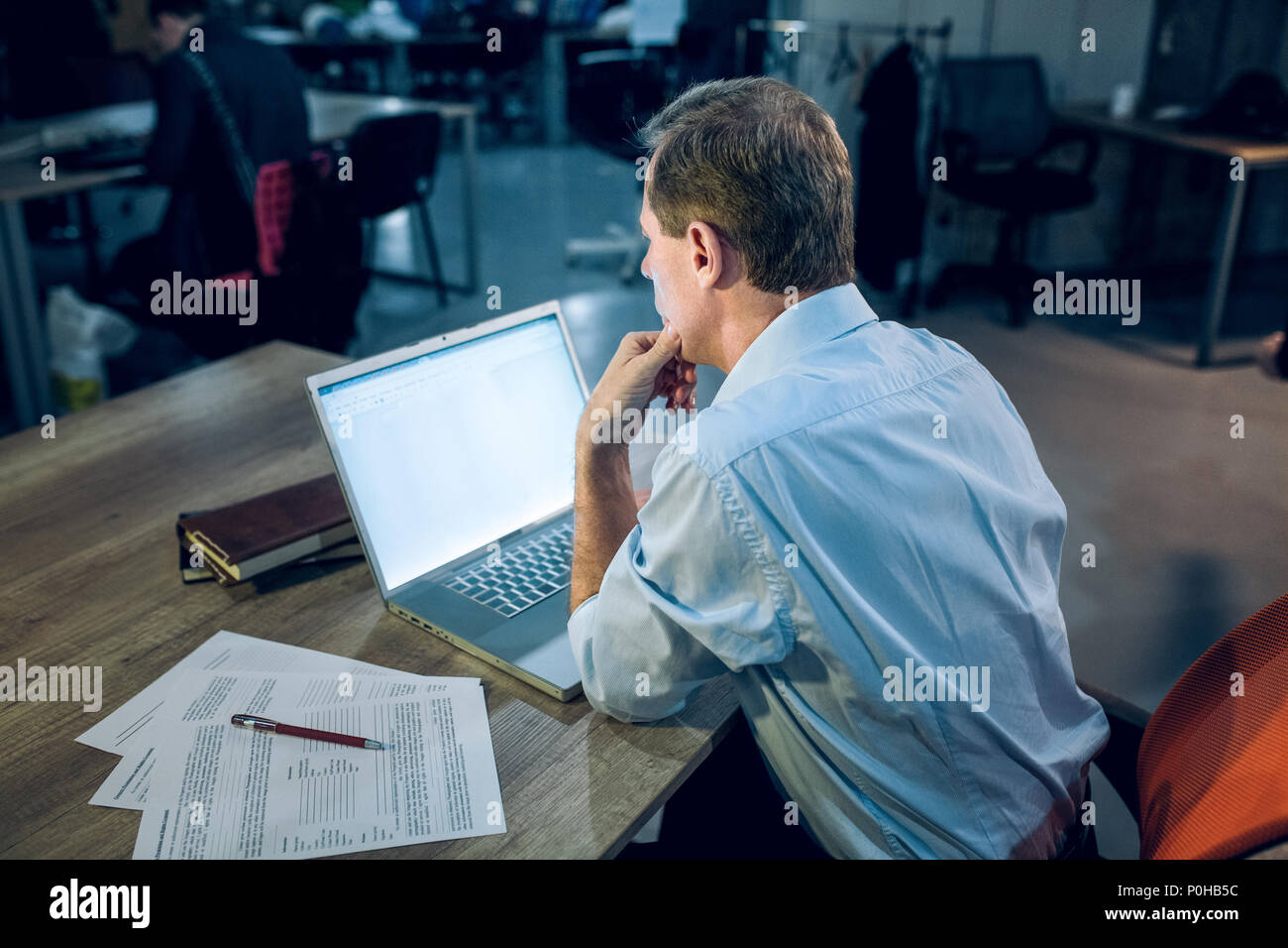 Behind computer hi-res stock photography and images - Alamy