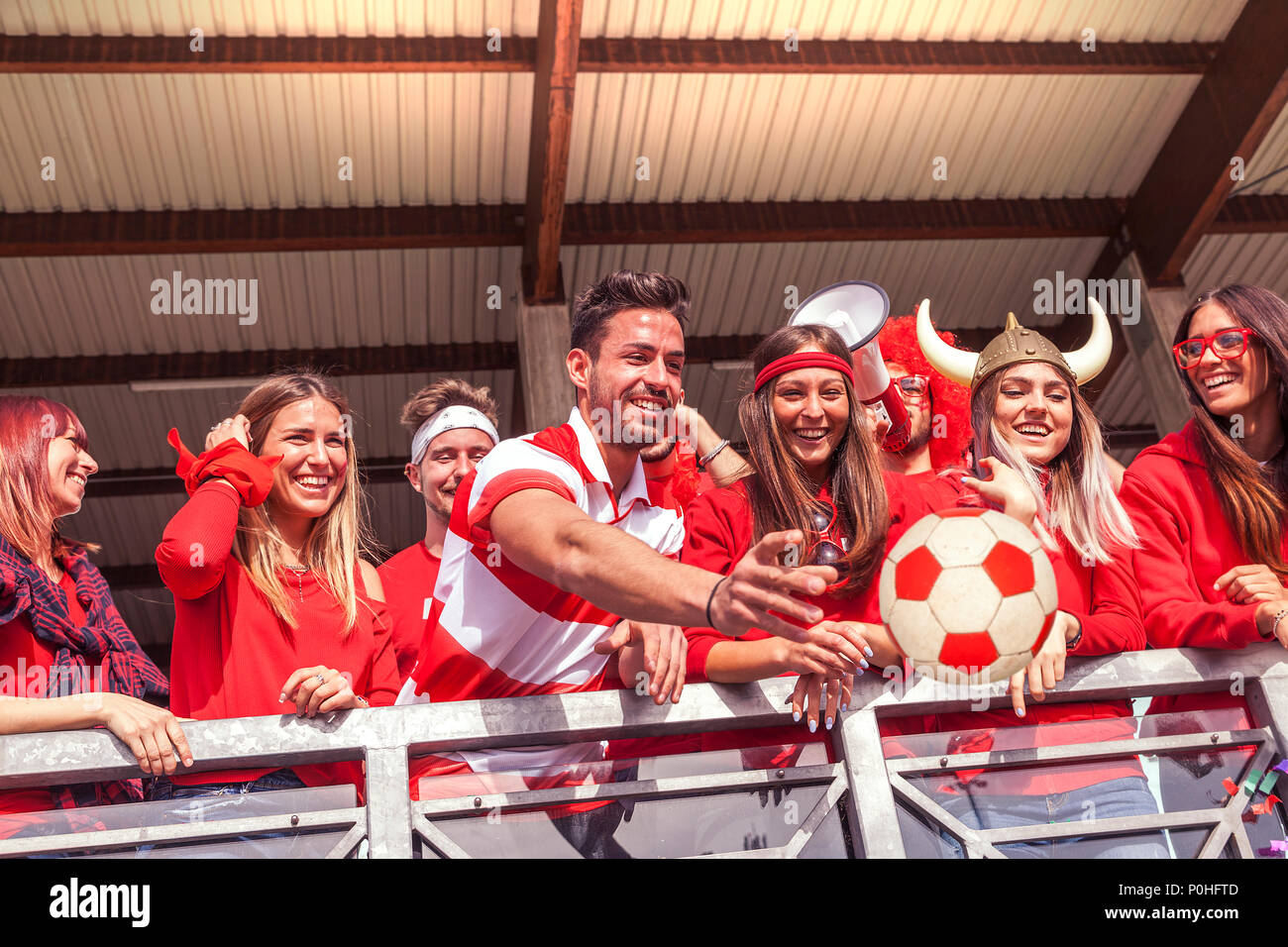 Fans dressed up in the stands hi-res stock photography and images - Alamy