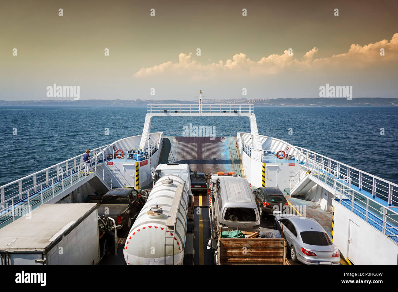 Truck ferry boat hi-res stock photography and images - Alamy