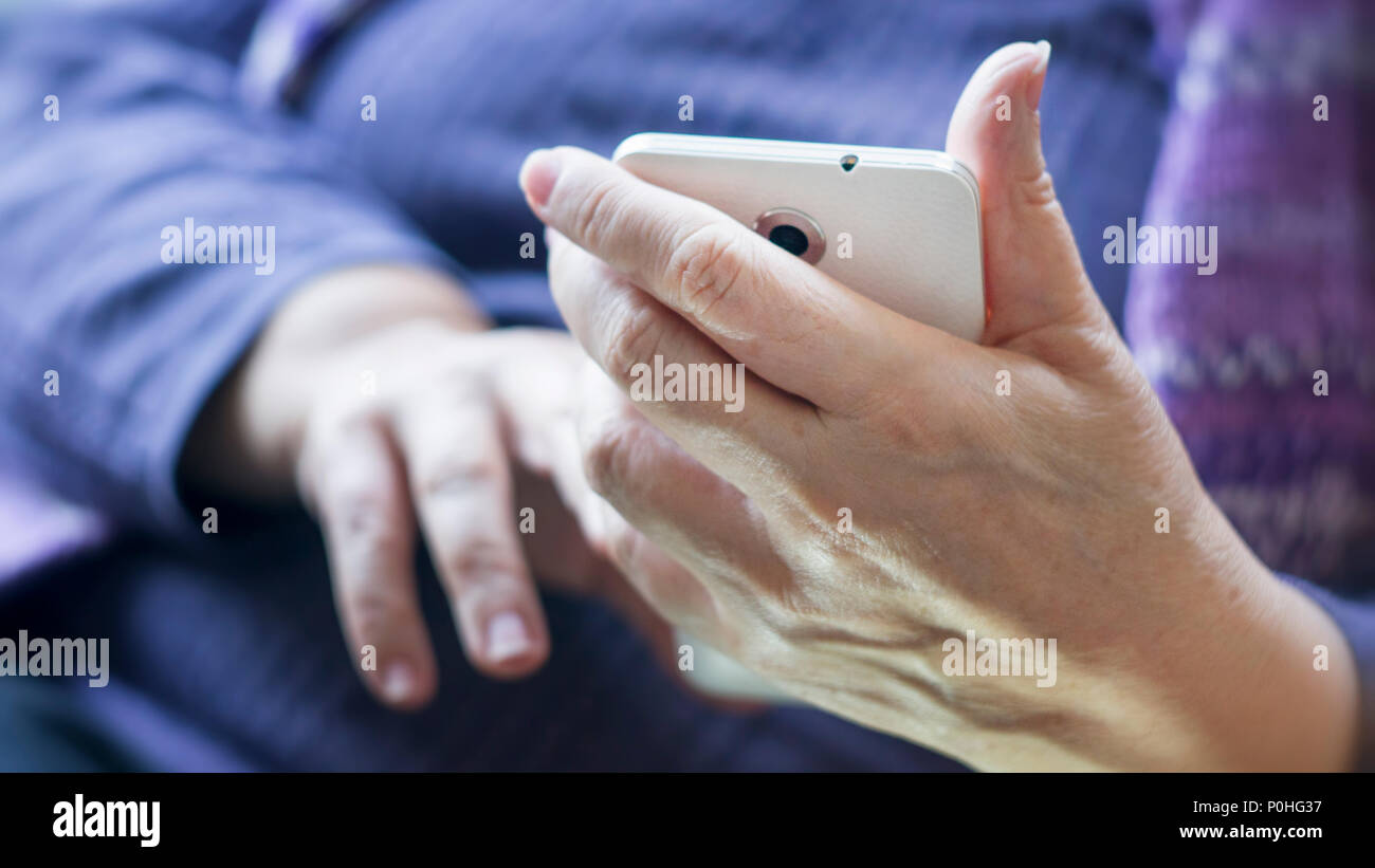 Elderly using smart home hi-res stock photography and images - Alamy