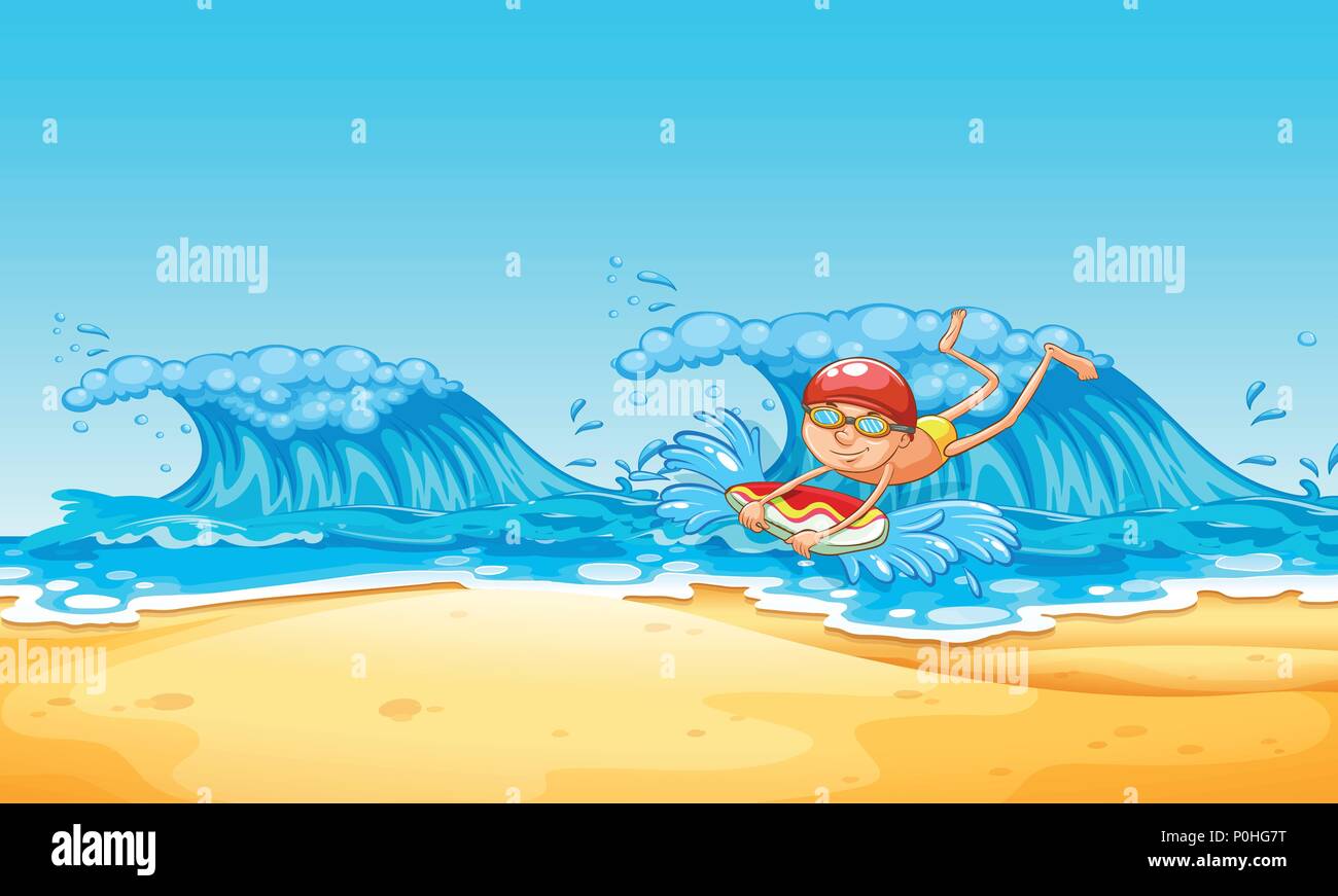 Bodyboard Stock Vector Images - Alamy