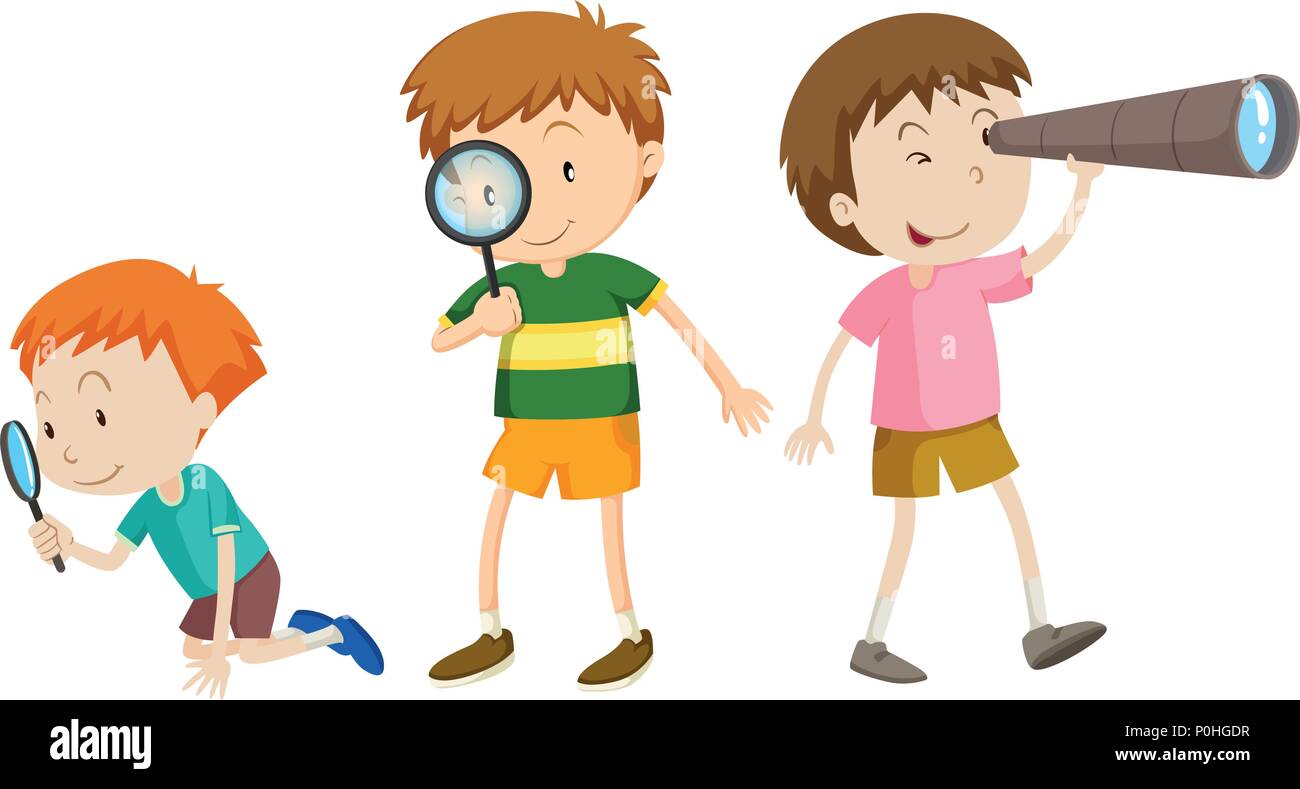 Children discovery Stock Vector Images - Alamy