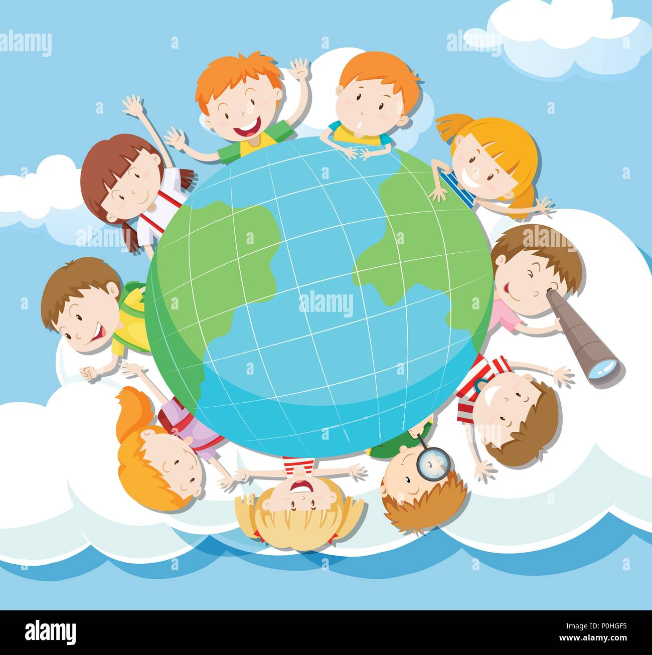 Kids community art Stock Vector Images - Alamy