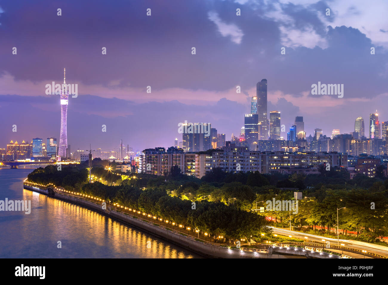 Urban scenery of Guangzhou, Guangdong Province Stock Photo - Alamy