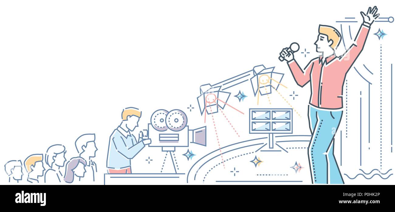 Situation comedy show Stock Vector Images - Alamy