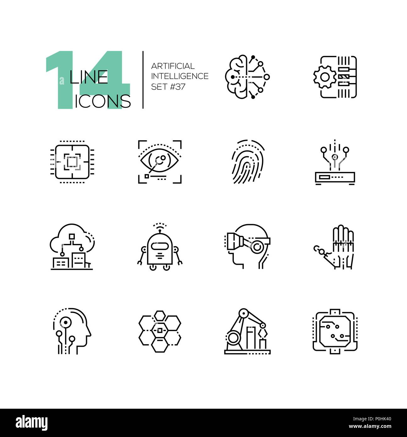 Artificial intelligence concept icons set hi-res stock photography and ... Artificial intelligence concept icons set hi-res stock photography and ...