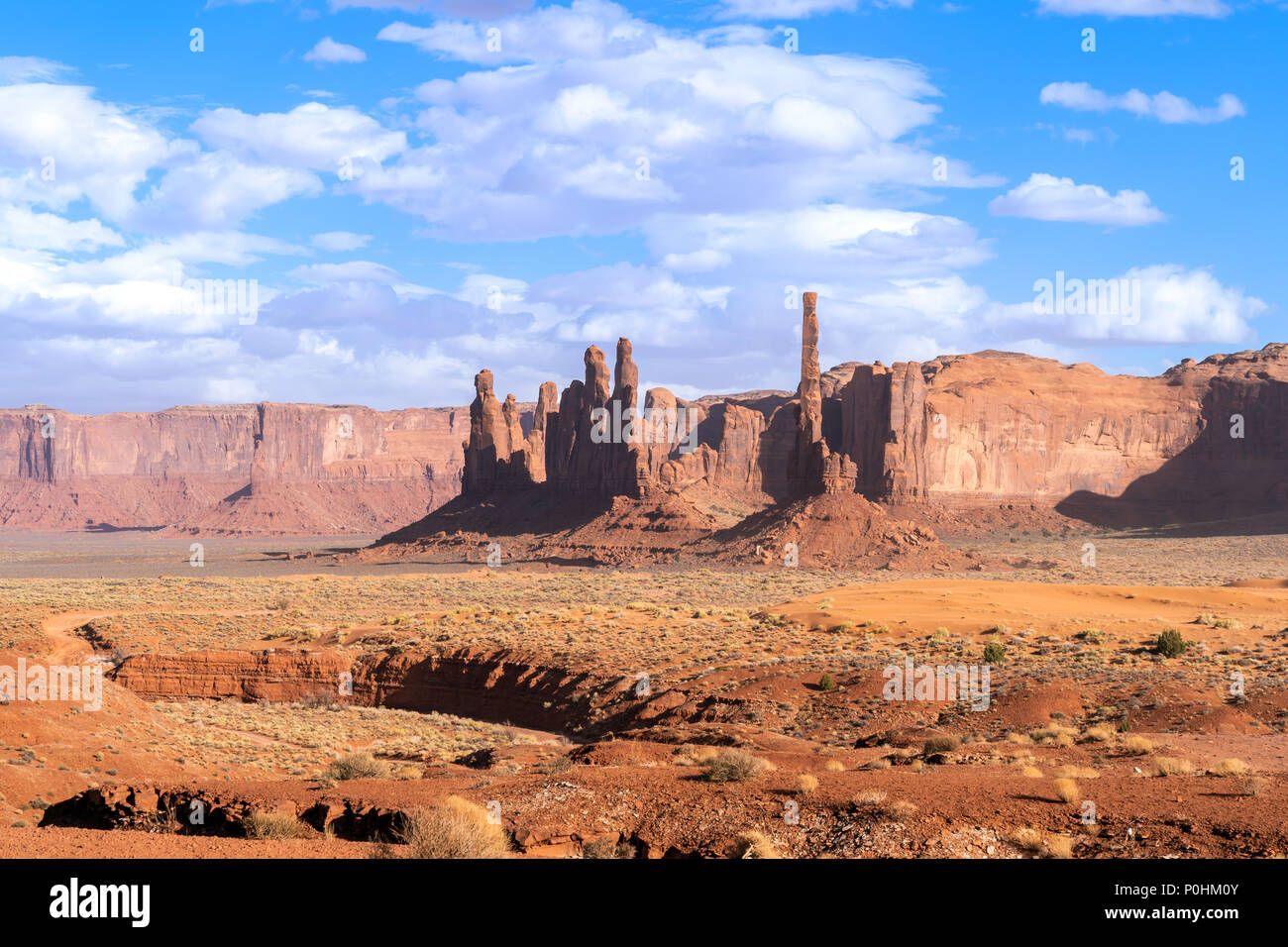 Monument Valley Navajo Tribal Park in Utah USA Stock Photo - Alamy