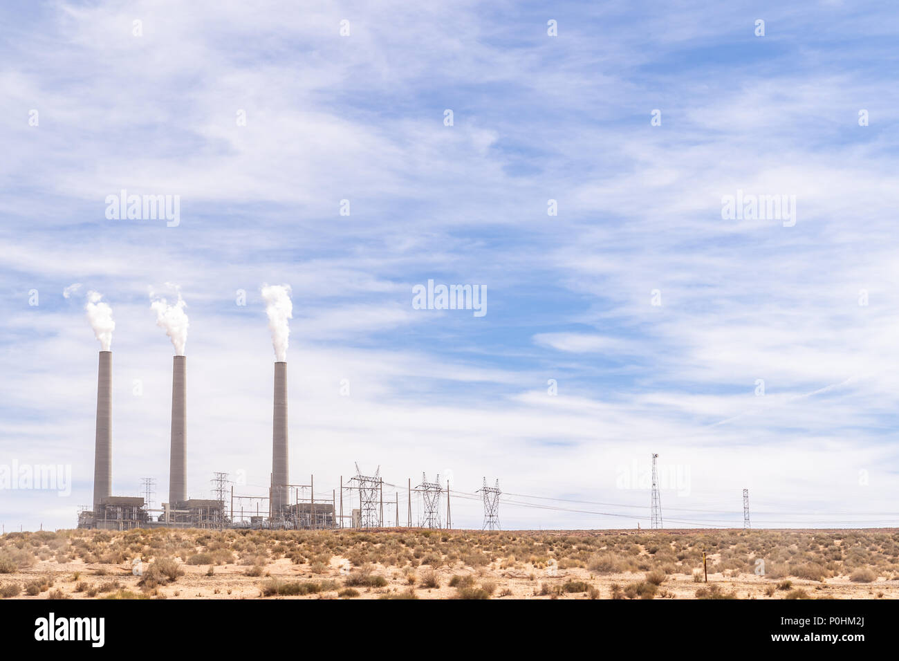 Coal Power Plant in Page Arizona USA Stock Photo - Alamy
