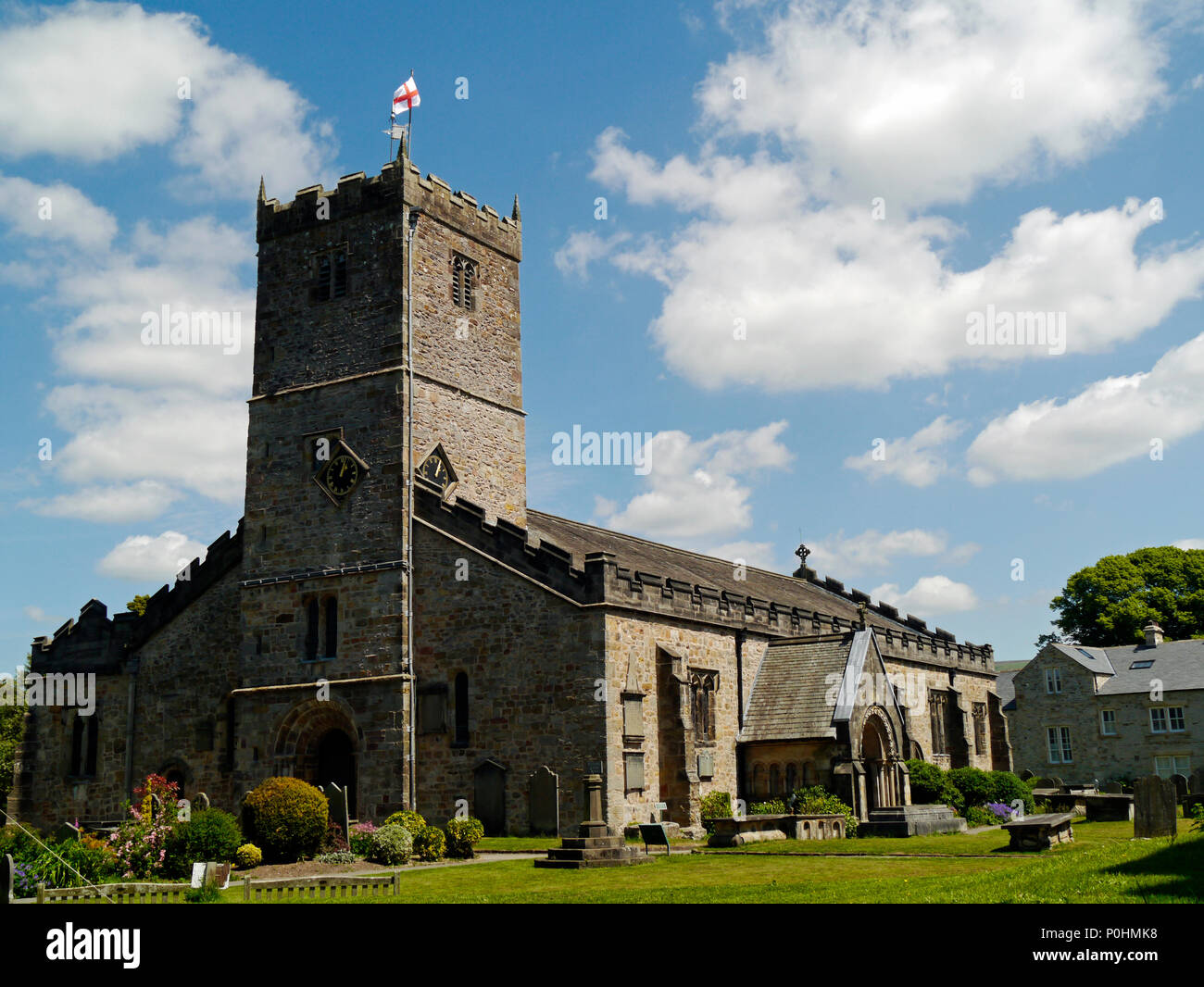 St Marys church in the historic and pretty market town of Kirkby ...