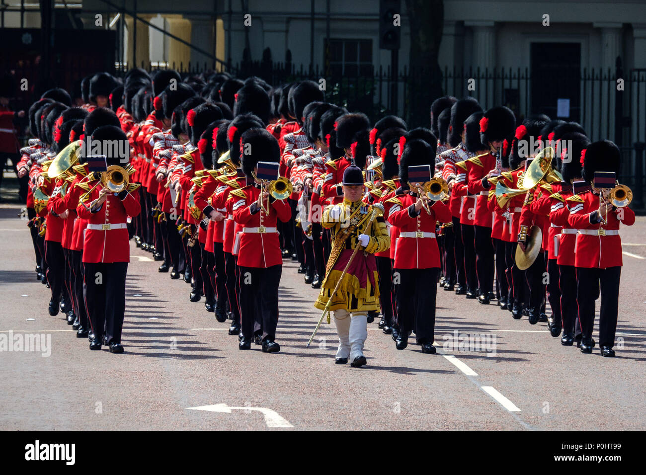 The Coldstream Guards at Trooping the Colour and Queens Birthday Parade ...