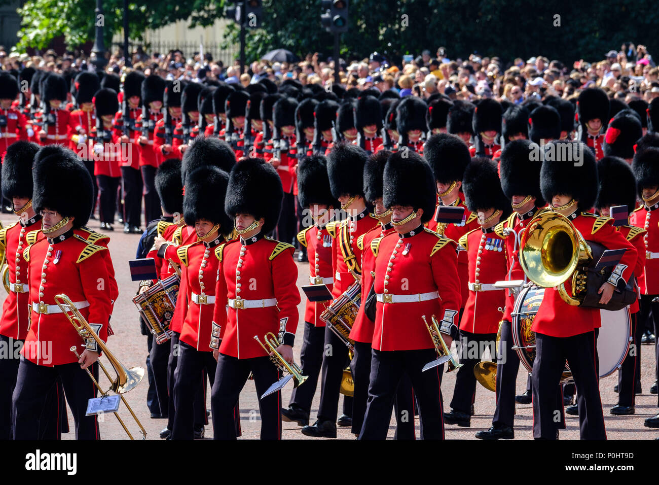 The Coldstream Guards at Trooping the Colour and Queens Birthday Parade ...