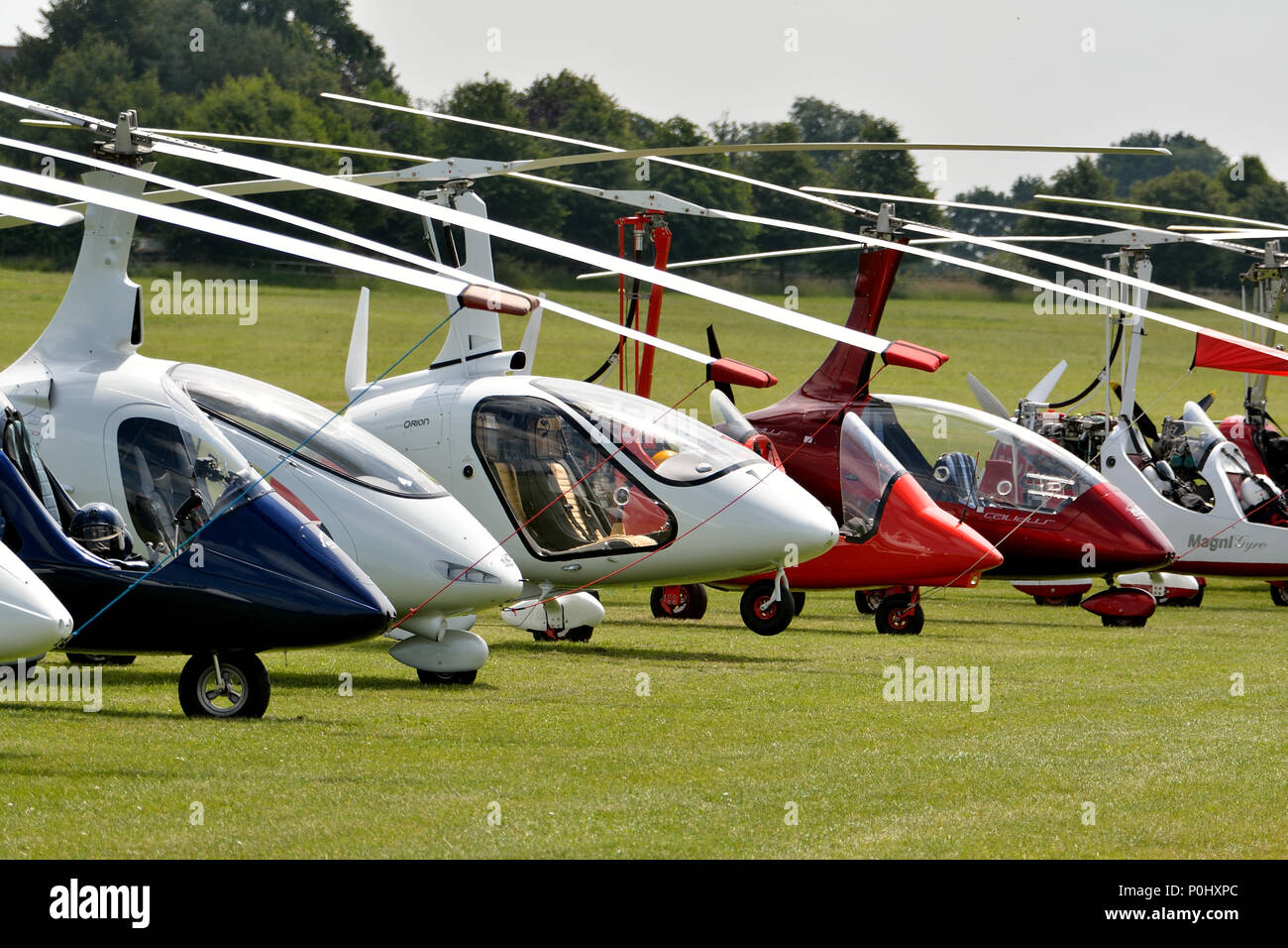 Bedfordshire 9th June 2018 UK. The Worlds Largest gathering of Autogyro ...