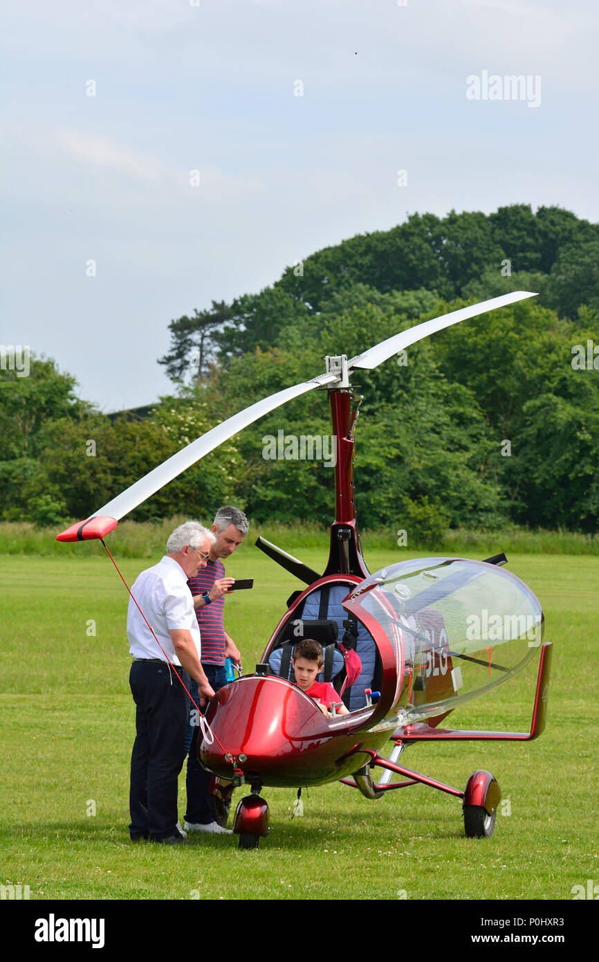Bedfordshire 9th June 2018 UK. The Worlds Largest gathering of Autogyro ...