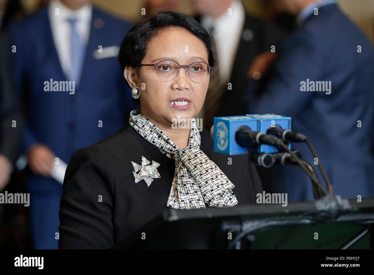 United Nations, New York, USA, June 08 2018 - Retno Lestari Priansari ...