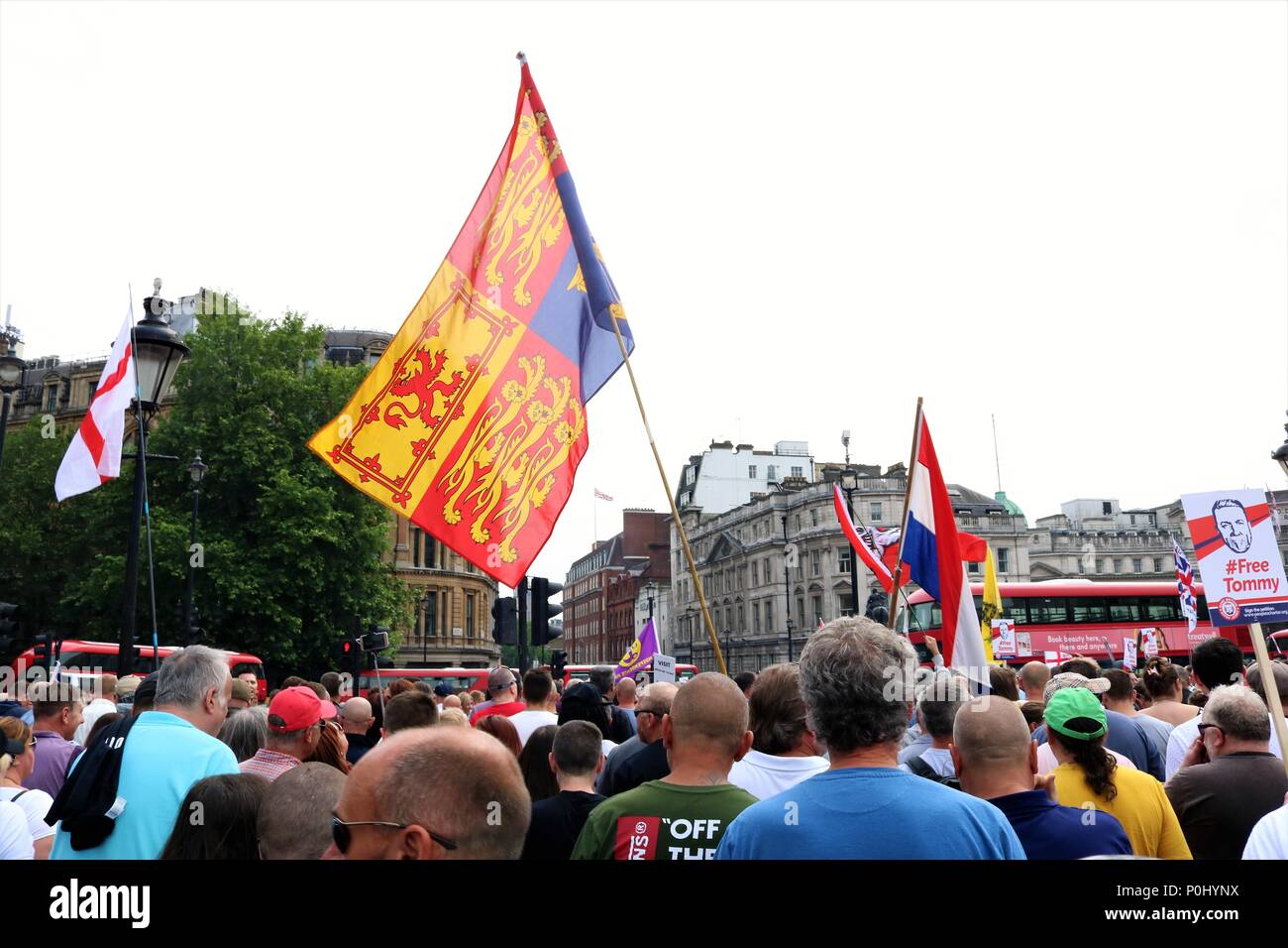 Group of people waving union jack flags hi-res stock photography and ...