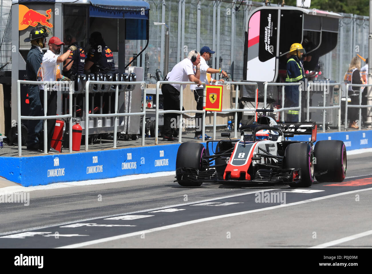 Circuit Gilles-Villeneuve, Montreal, Canada. 9th June, 2018. Canadian ...