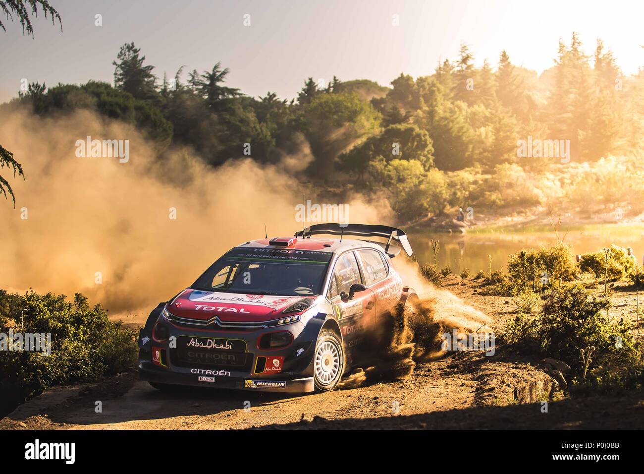 9th June 1018, Sardinia, Italy; WRC Raly of Italy featured 150km of ...