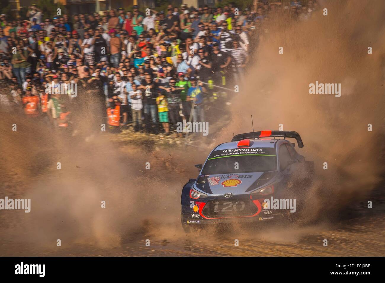 9th June 1018, Sardinia, Italy; WRC Raly of Italy featured 150km of ...