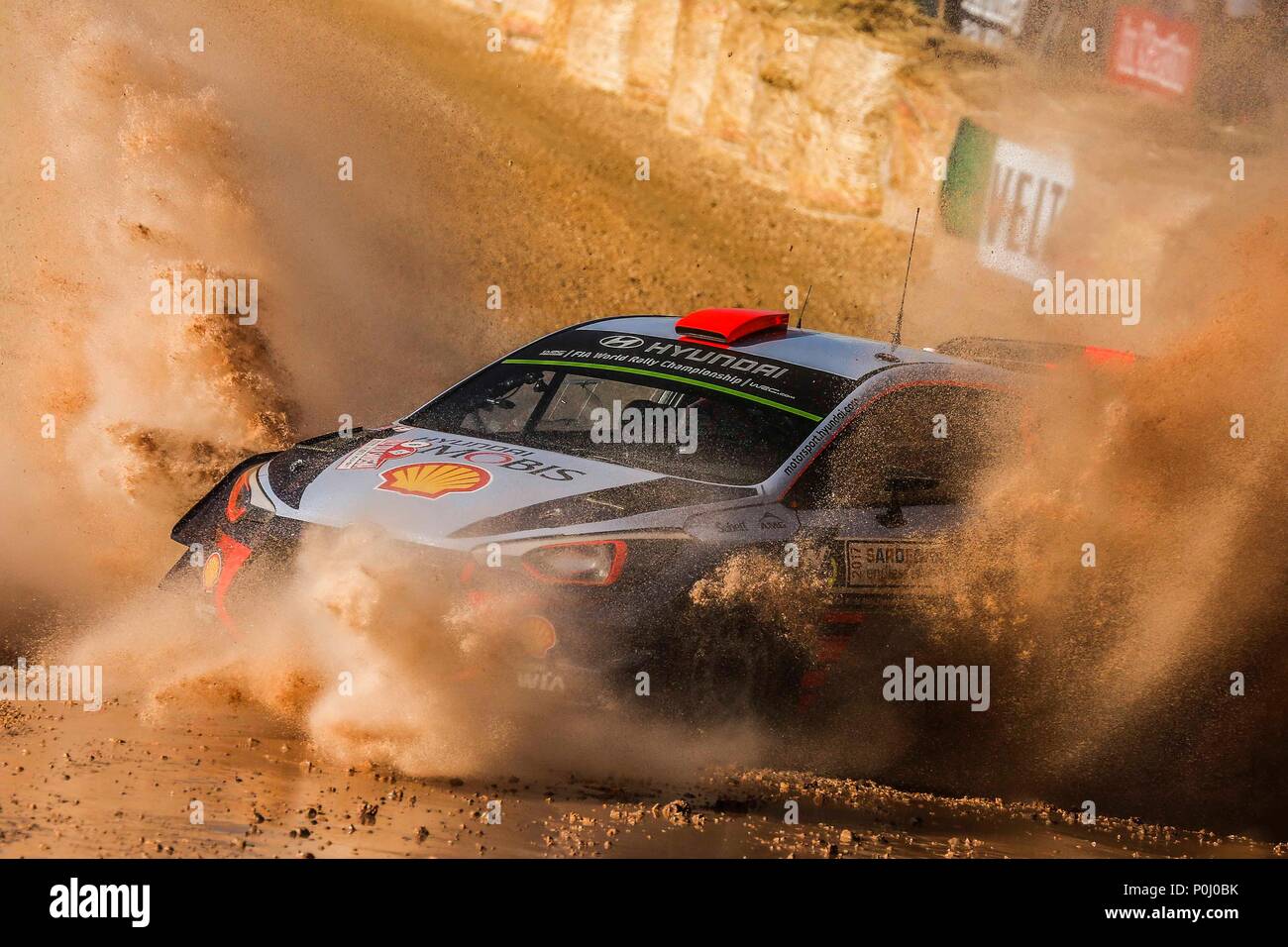 9th June 1018, Sardinia, Italy; WRC Raly of Italy featured 150km of ...