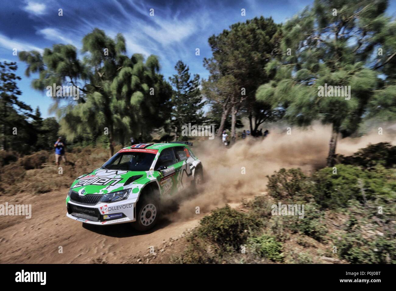 9th June 1018, Sardinia, Italy; WRC Raly of Italy featured 150km of ...
