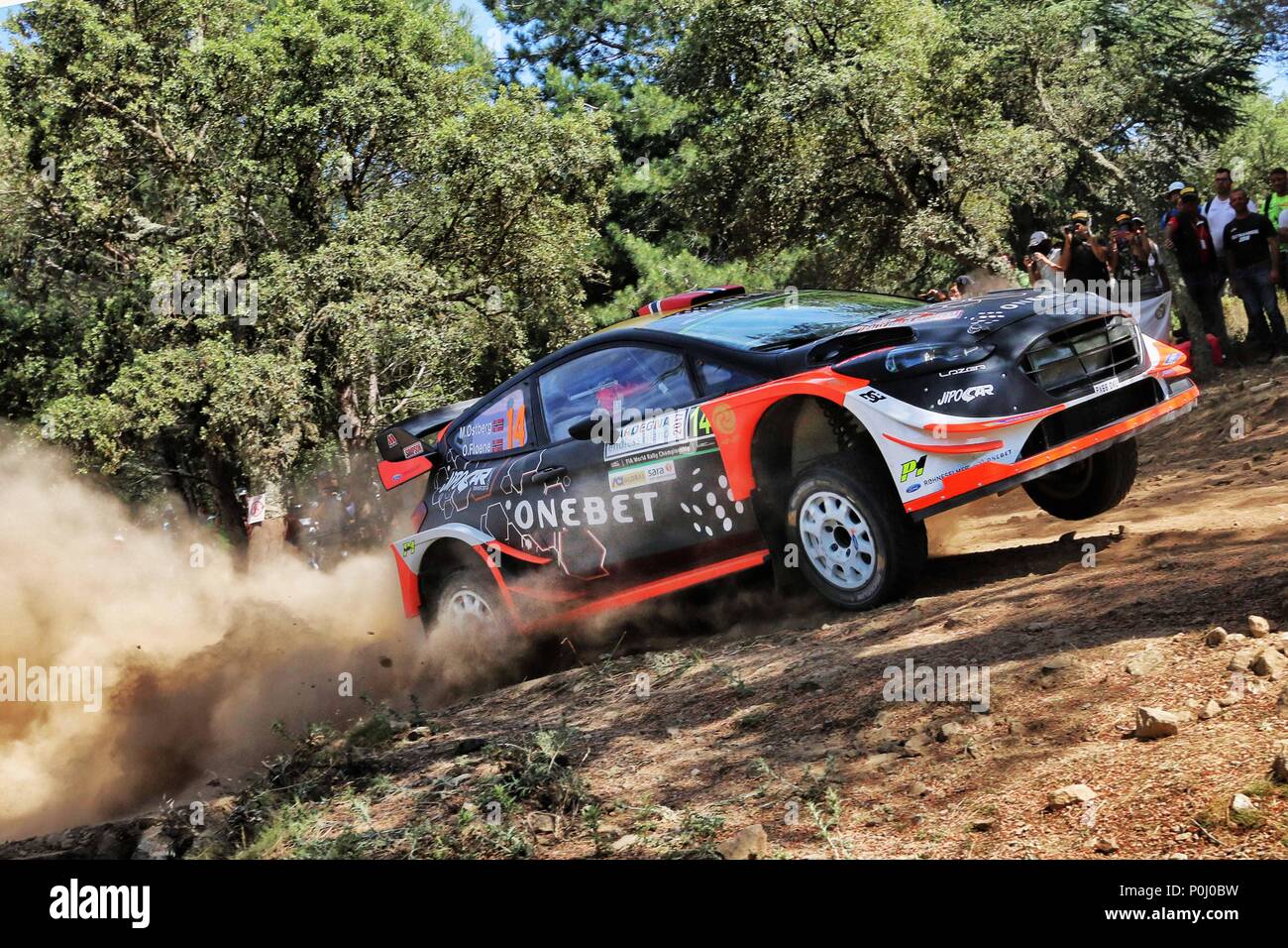 9th June 1018, Sardinia, Italy; WRC Raly of Italy featured 150km of ...