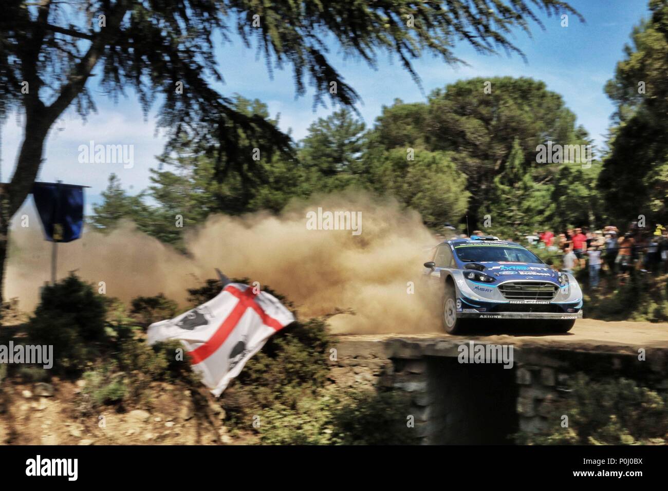 9th June 1018, Sardinia, Italy; WRC Raly of Italy featured 150km of ...
