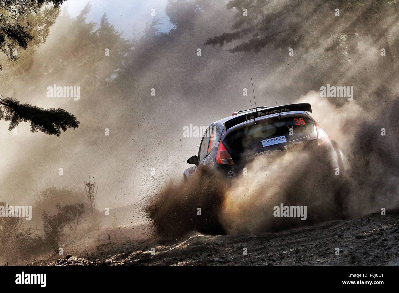 9th June 1018, Sardinia, Italy; WRC Raly of Italy featured 150km of ...