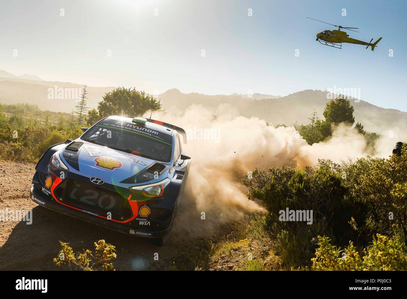 9th June 1018, Sardinia, Italy; WRC Raly of Italy featured 150km of ...