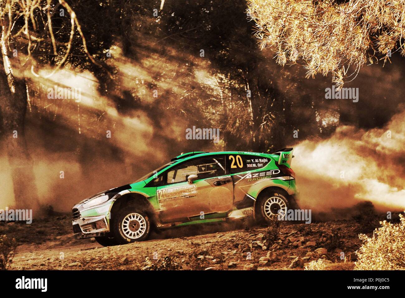 9th June 1018, Sardinia, Italy; WRC Raly of Italy featured 150km of ...