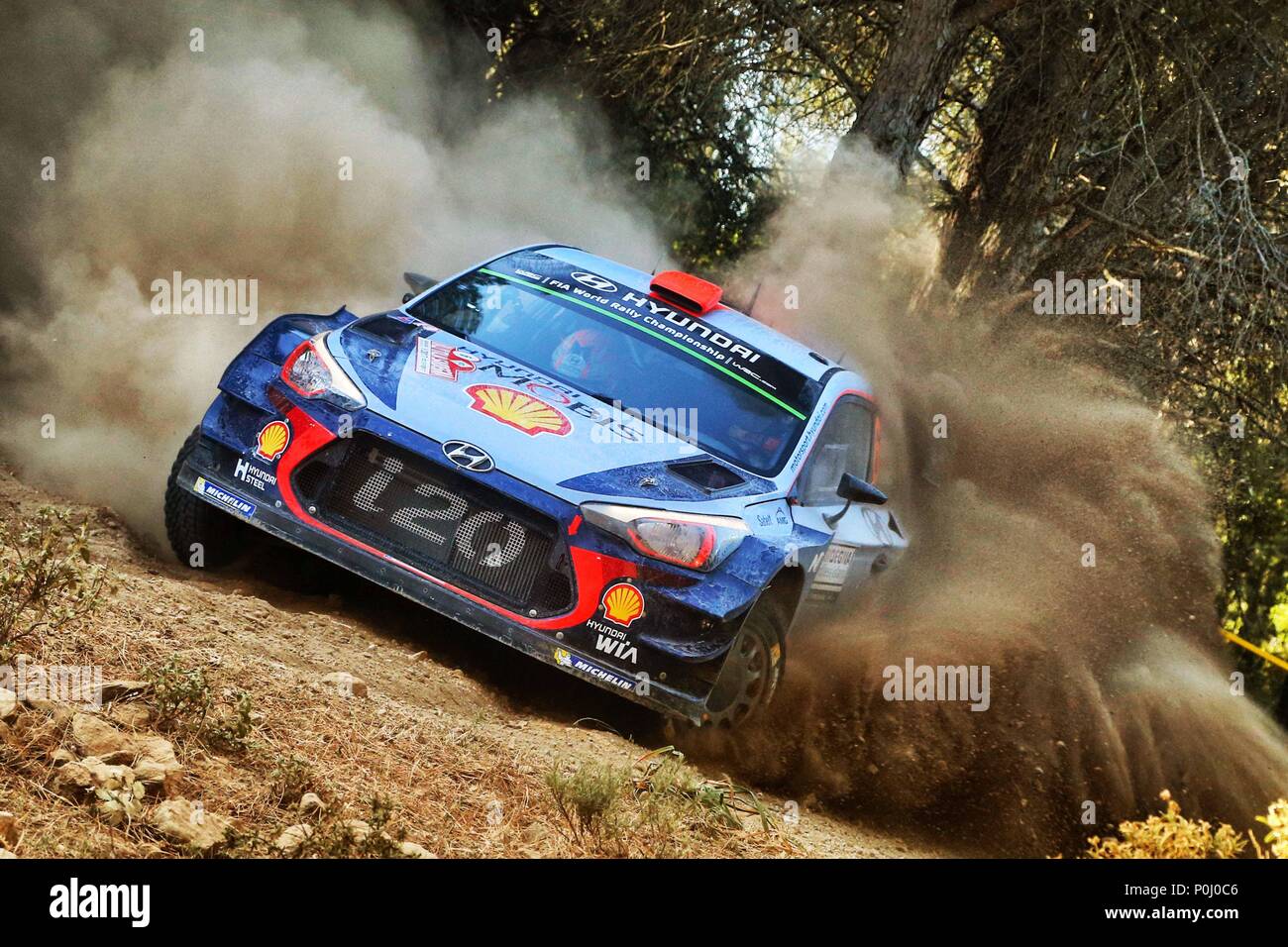 9th June 1018, Sardinia, Italy; WRC Raly of Italy featured 150km of ...