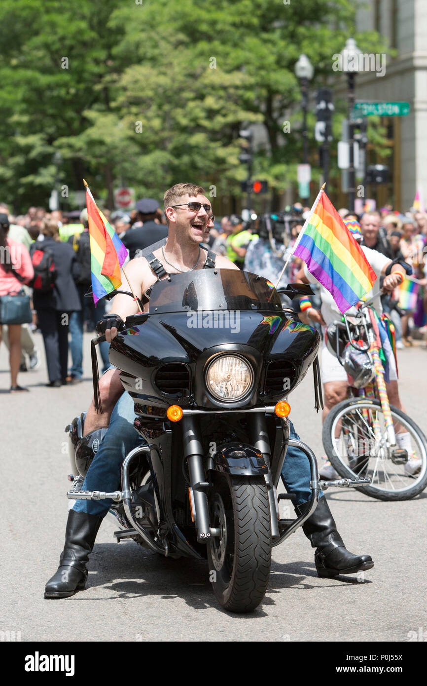 Boston, Massachusetts, USA. 9th June, 2018. Participants of the Riders ...