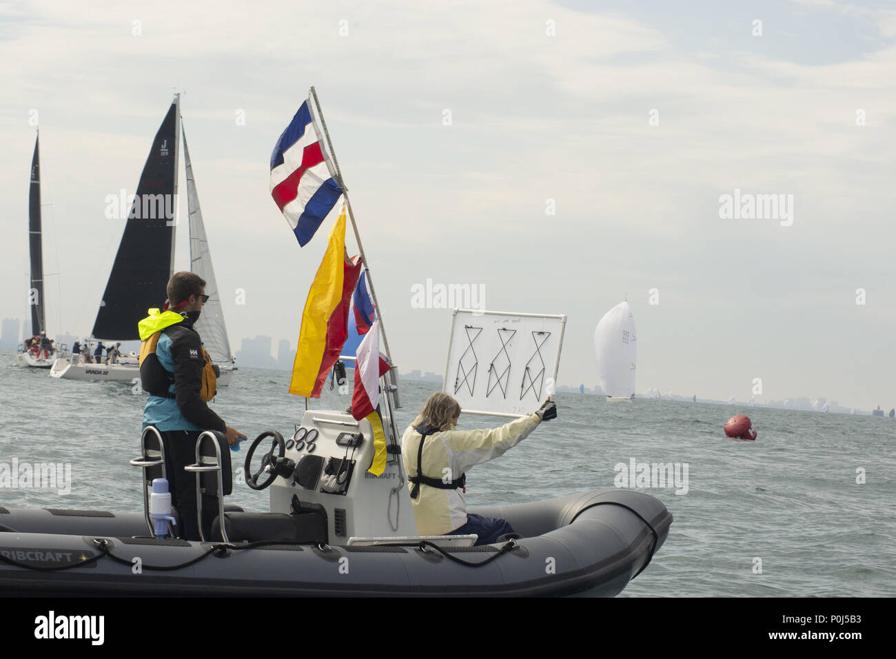 Chicago, IL, USA. 8th June, 2018. The National Offshore One Design 2018 ...