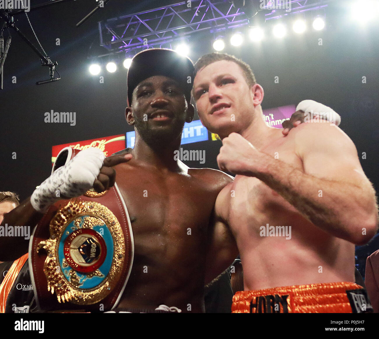 Las Vegas, Nevada, USA. 9th June, 2018. New WBO Welterweight Champion ...