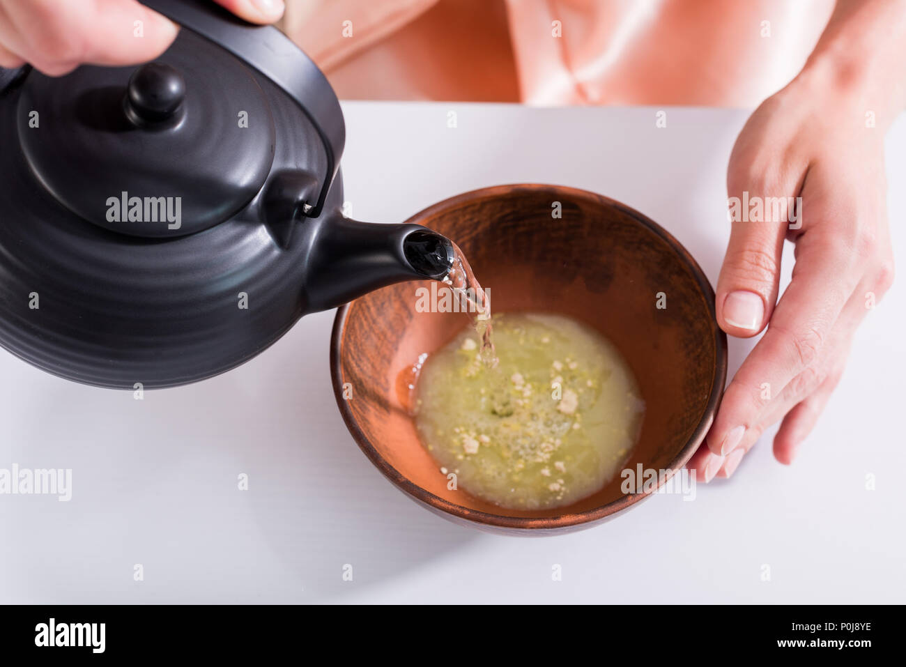 Woman making japanese matcha hi-res stock photography and images - Alamy