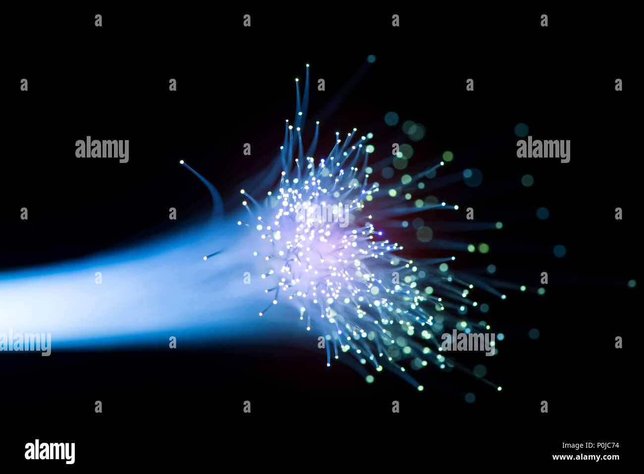 fiber optic network line cable background Stock Photo - Alamy