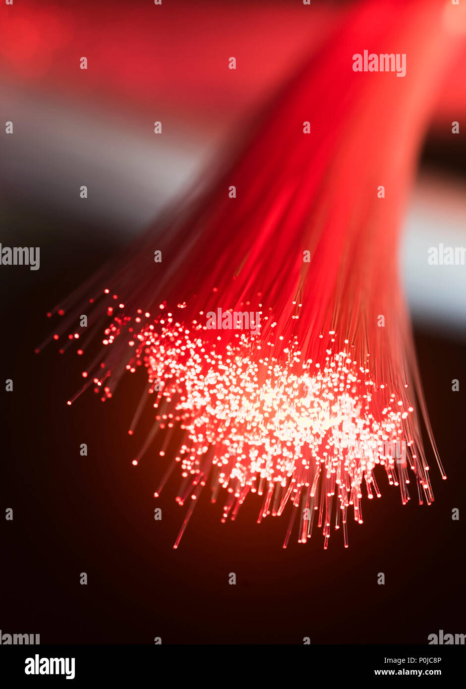 fiber optic network line cable background Stock Photo - Alamy