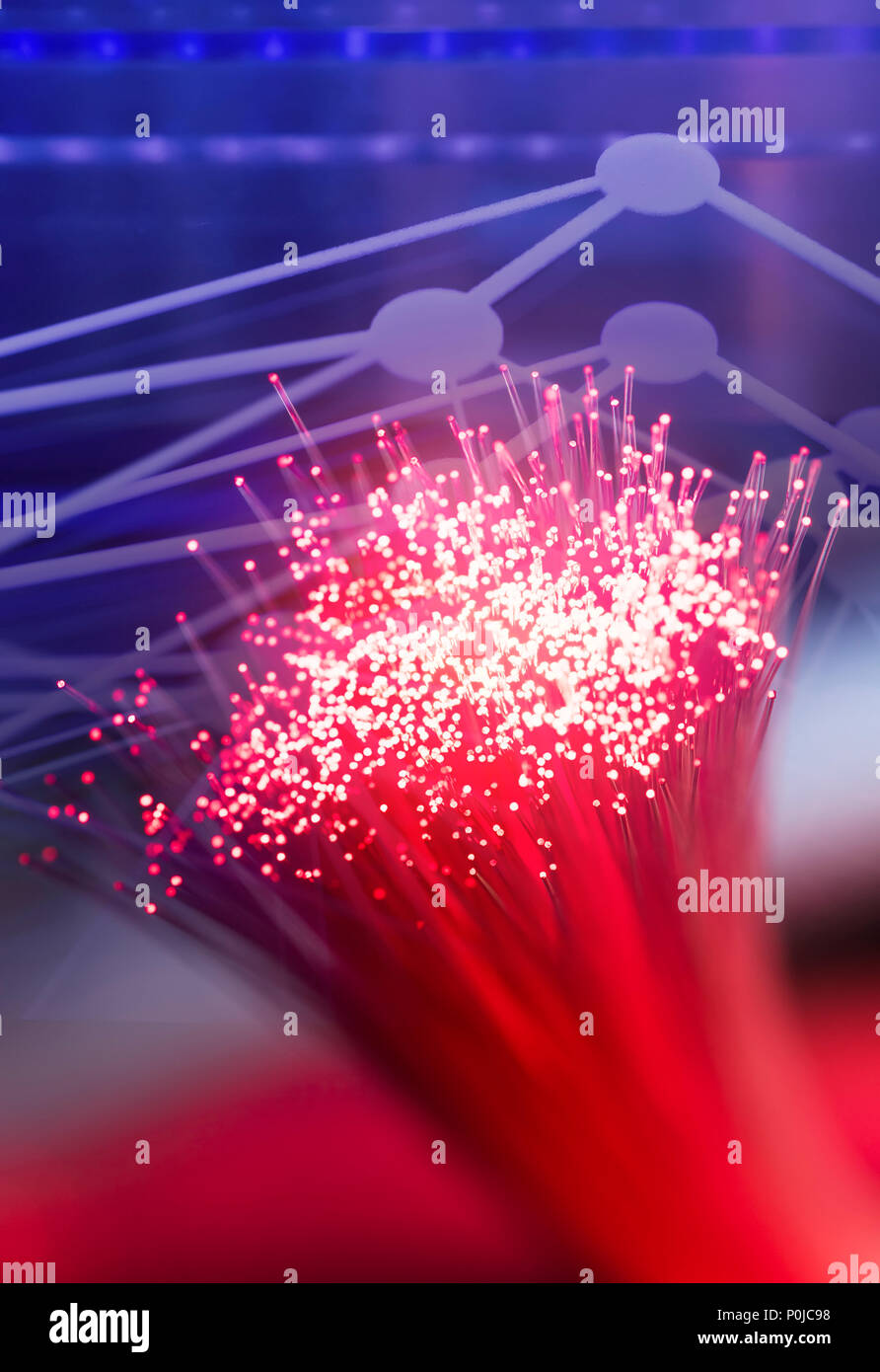 fiber optic network line cable background Stock Photo - Alamy