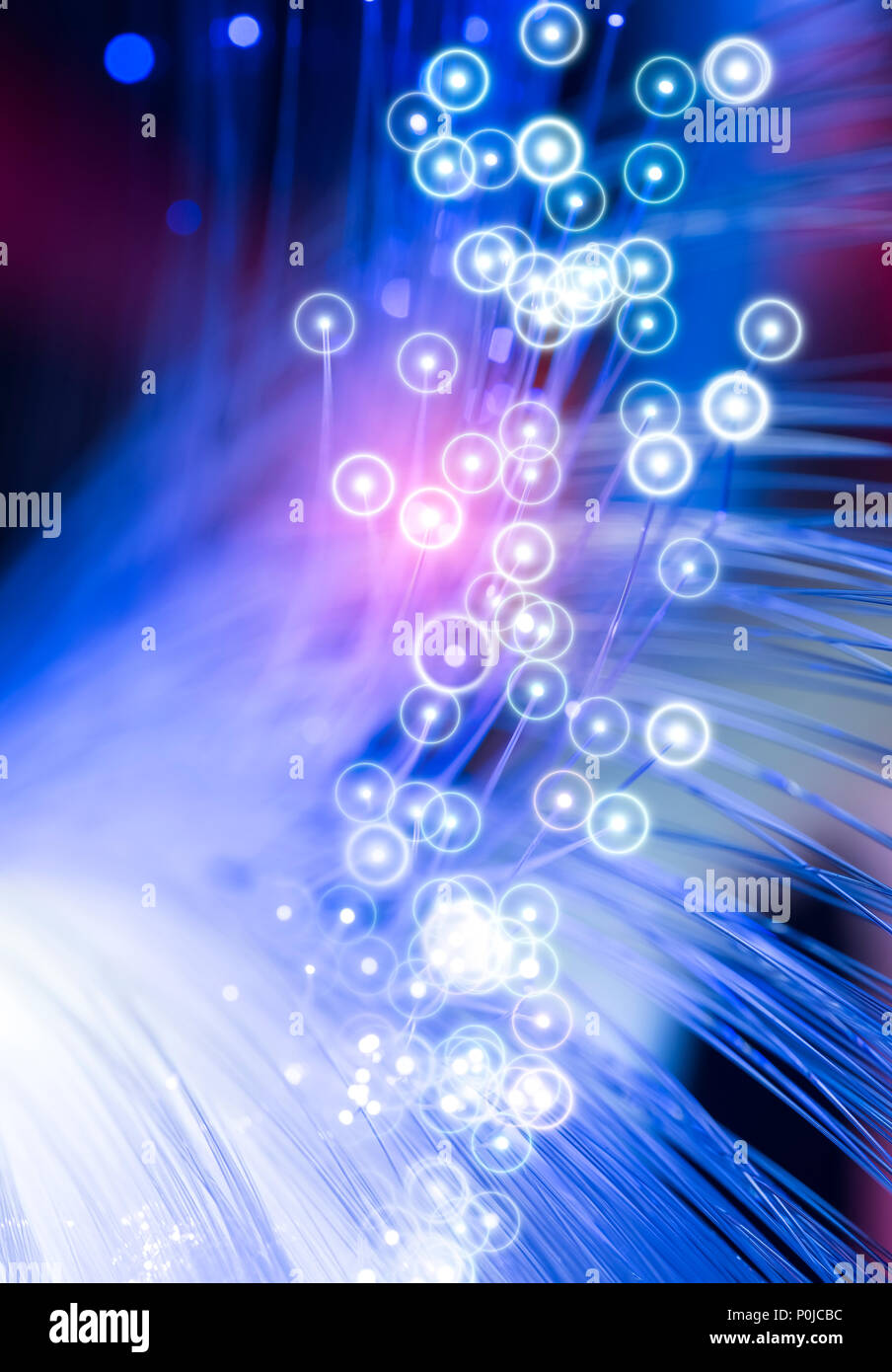 fiber optic network line cable background Stock Photo - Alamy