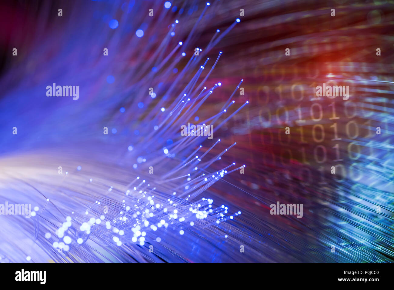 fiber optic network line cable background Stock Photo - Alamy