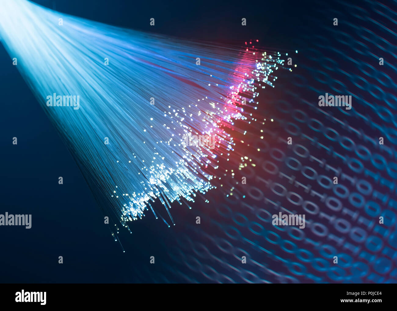 fiber optic network line cable background Stock Photo - Alamy